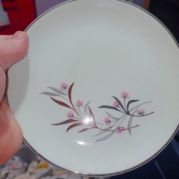 ballerina mist | Dining | Mid Century Ballerina Mist Bread Plates ...
